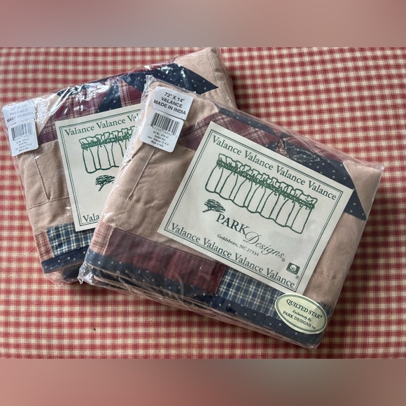 Park Designs | Accents | Park Designs Quilted Star Valances Primitive ...